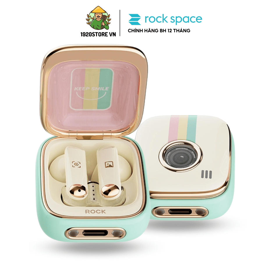 Tai Nghe Bluetooth TWS Rock Retro Style | Pin 30H